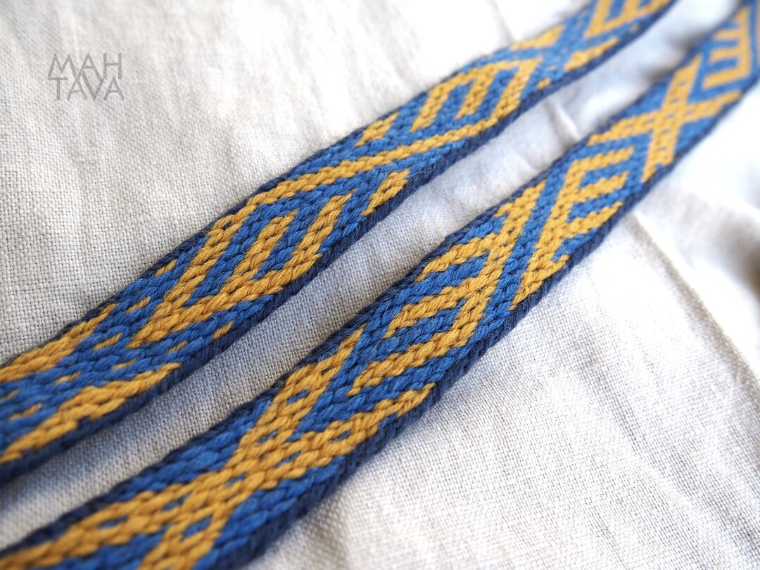 Tablet Woven Trim, Birka, Woolen Viking Trim, Tablet Weaving, Tablet ...
