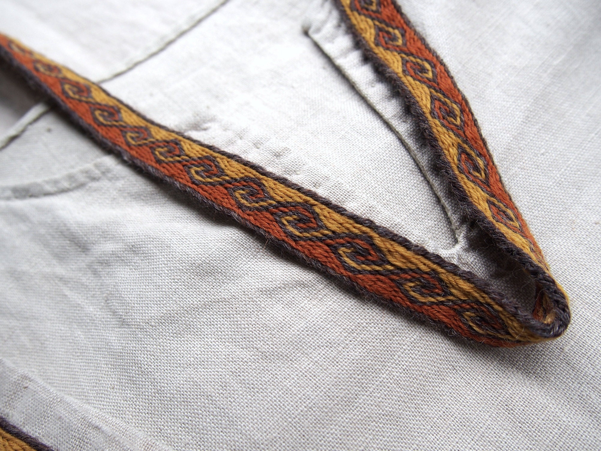 Tablet Woven Trim, Woolen Viking Trim, Tablet Weaving, Tablet Weave ...