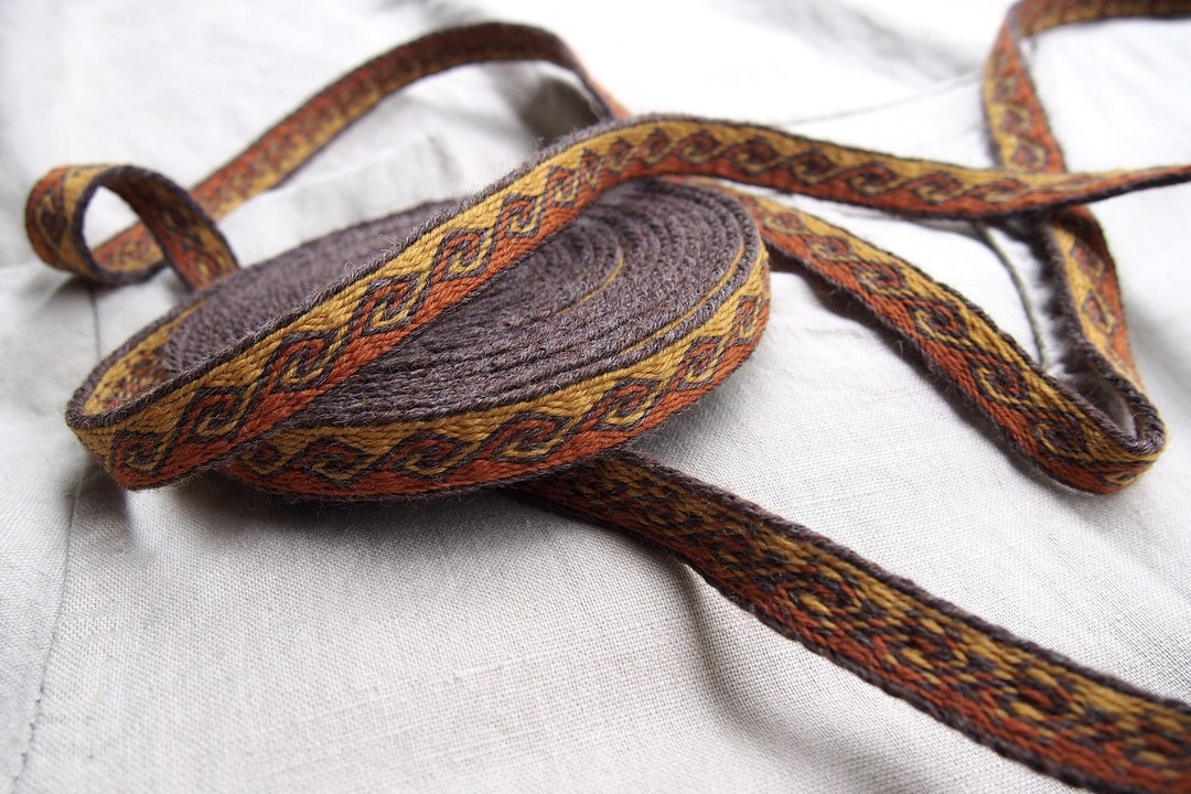 Tablet Woven Trim, Woolen Viking Trim, Tablet Weaving, Tablet Weave ...