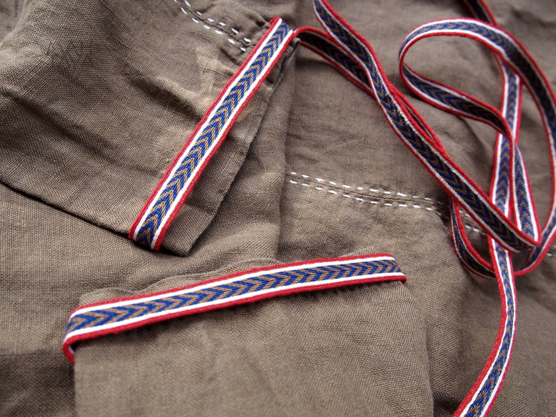 Tablet Woven Linen Trim, Viking Trim, Anglo-saxon Trim, Tablet Weave ...