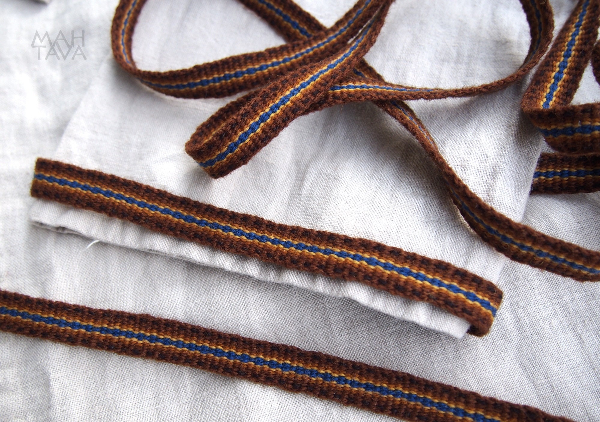 Handwoven Woolen Trim Length to Choose Viking Trim Tablet - Etsy
