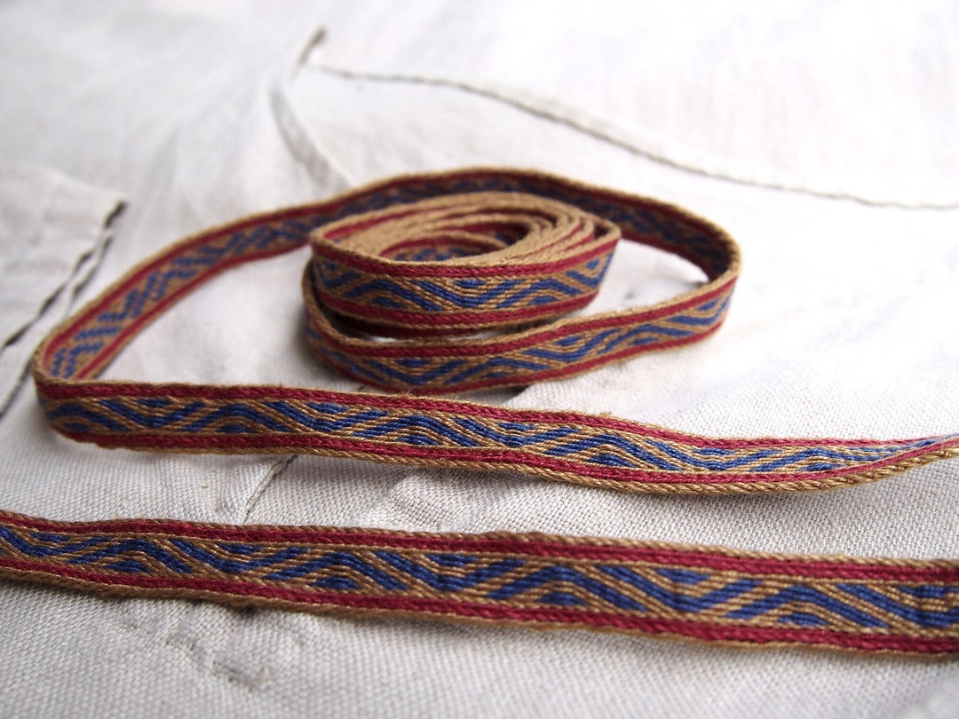 Tablet Woven Linen Trim, Viking Trim, Anglo-saxon Trim, Tablet Weave ...