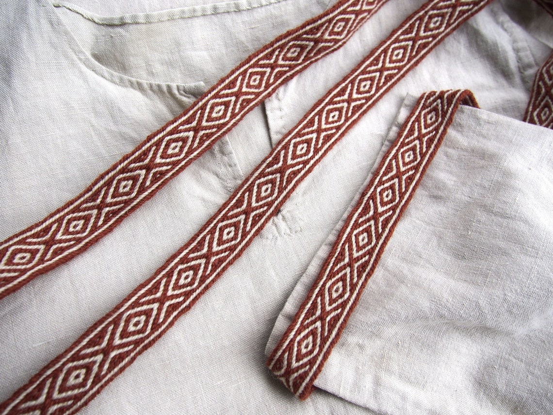 Tablet Woven Trim, Card Woven Viking Trim, Tablet Weaving, Tablet Weave ...