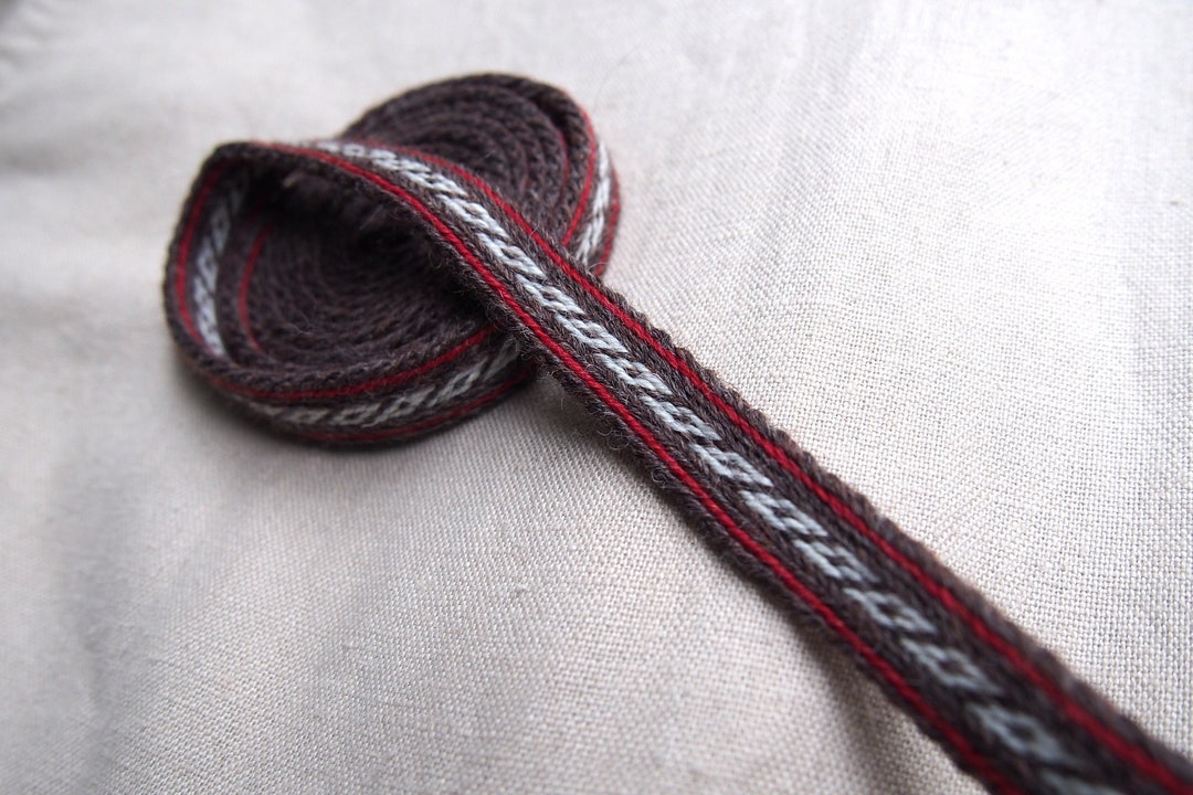 Oseberg Tablet Woven Trim, Wool, Viking Trim, Width: 1/2", Tablet ...