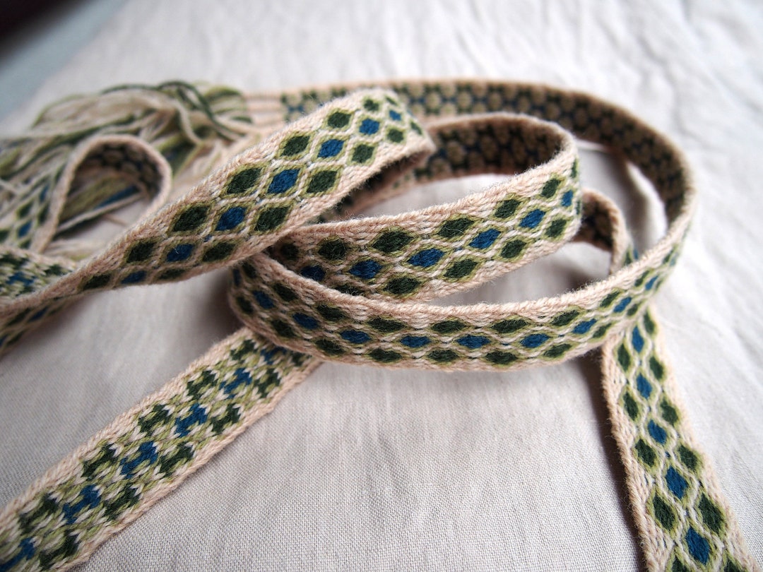 Tablet Woven Trim, Viking Belt, Tablet Weaving, Tablet Weave, Woven Braid, Brettchenborte ...