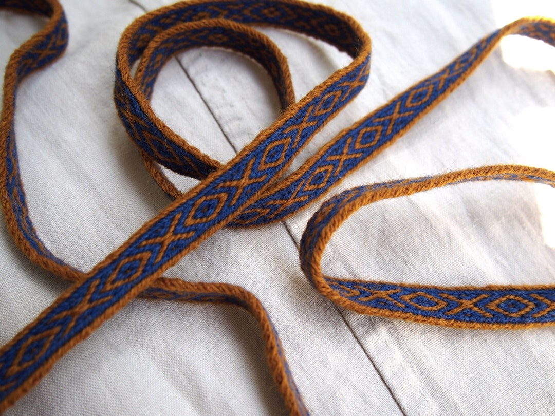 Tablet Woven Trim, Woolen Viking Trim, Tablet Weaving, Tablet Weave ...