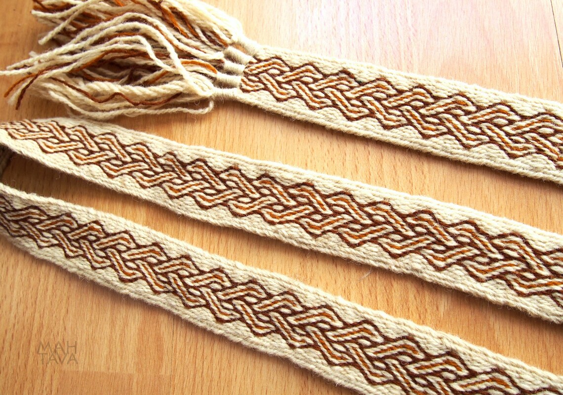 Tablet Woven Belt Card Woven Band Woven Braid Viking Belt - Etsy