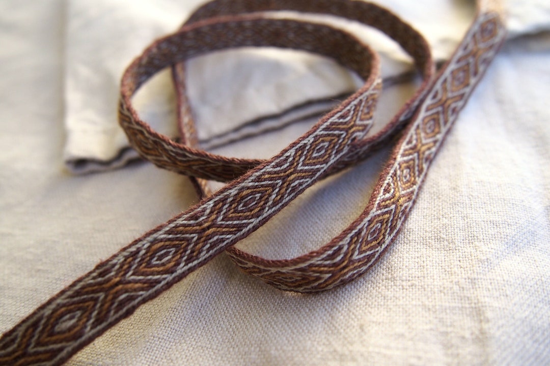 Tablet Woven Linen Trim, Viking Trim, Anglo-saxon Trim, Tablet Weave ...