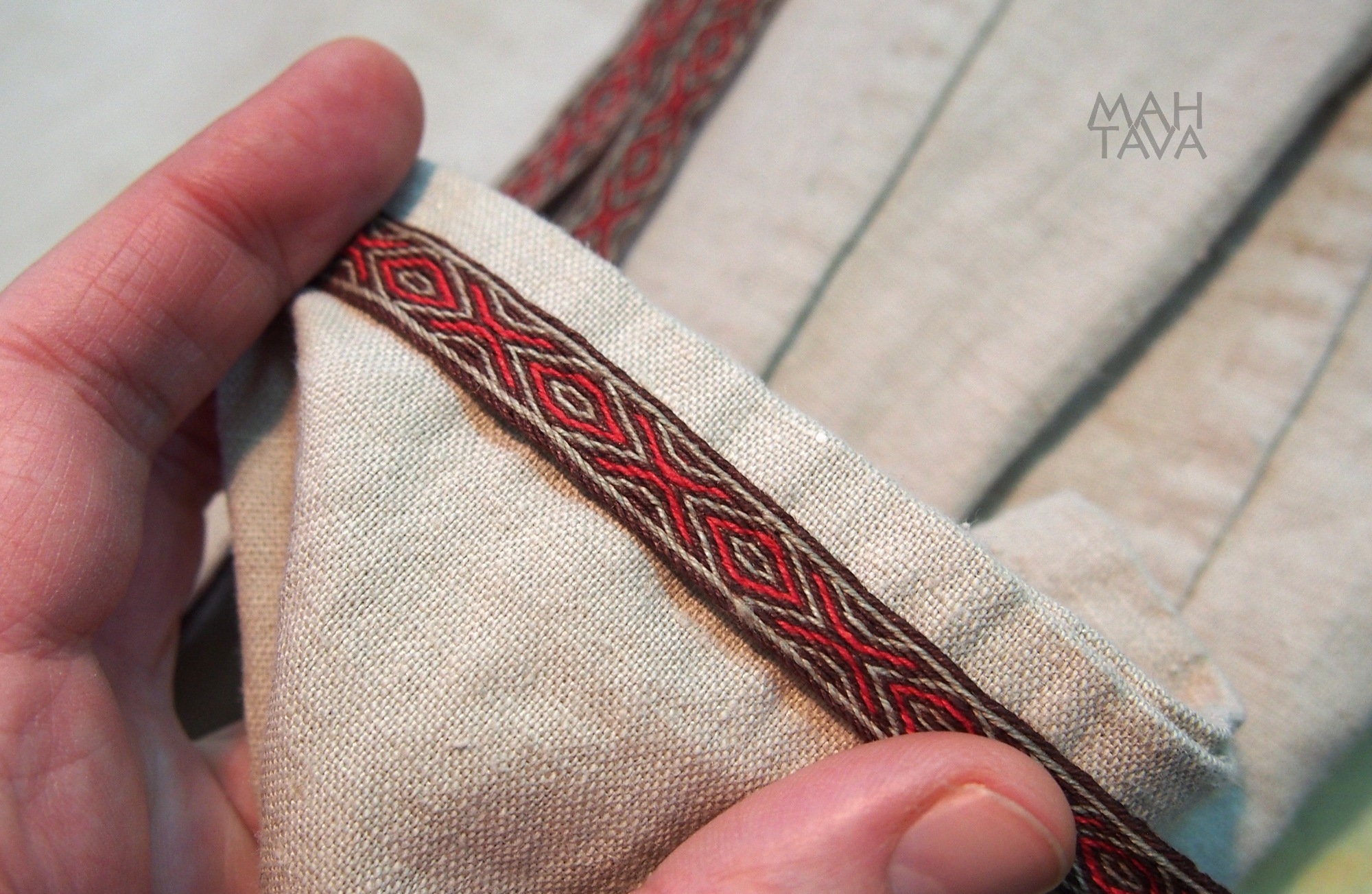 Tablet Woven Linen Trim, Viking Trim, Anglo-saxon Trim, Tablet Weave ...