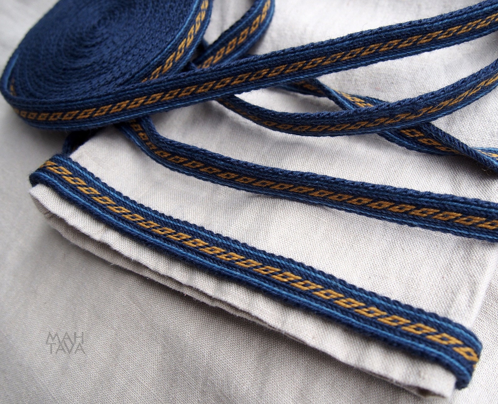 Tablet Woven Trim Oseberg Viking Trim Tablet Weaving Tablet - Etsy