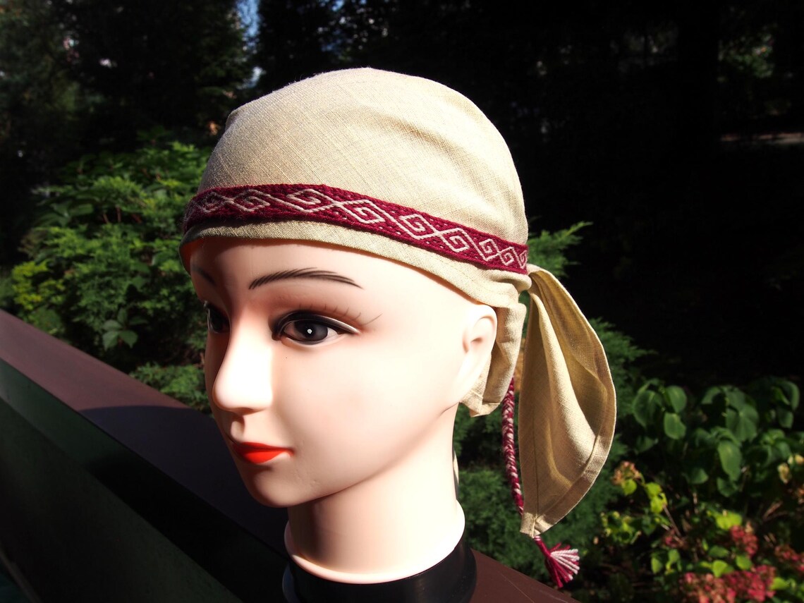 Woolen Tablet Woven Headband, Ancient and Medieval Reenactment, Greco ...