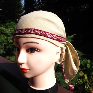 Woolen Tablet Woven Headband, Ancient and Medieval Reenactment, Greco ...
