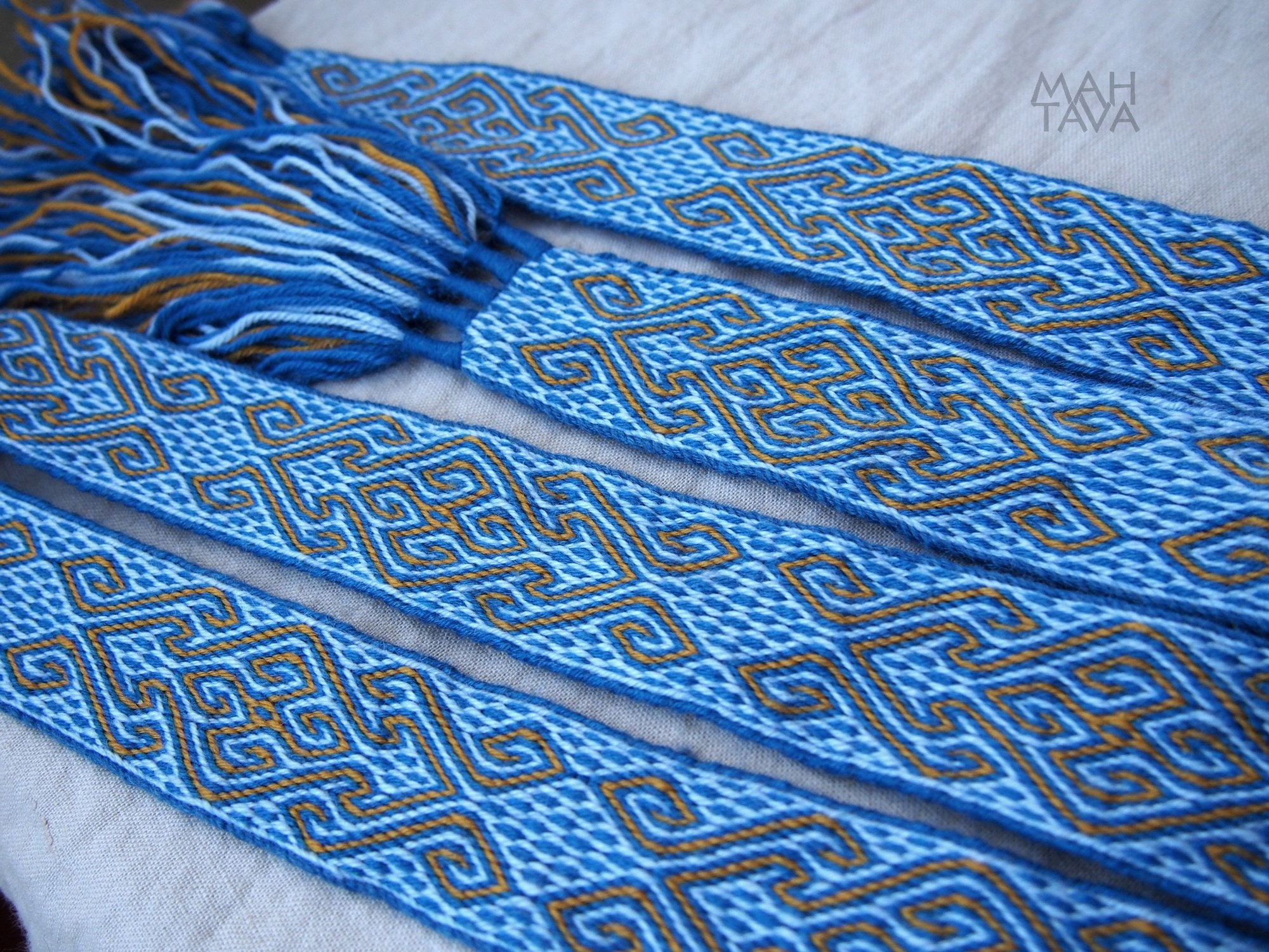 Woolen Tablet Woven Belt, Tablet Weaving, Card Woven Band With Solar ...
