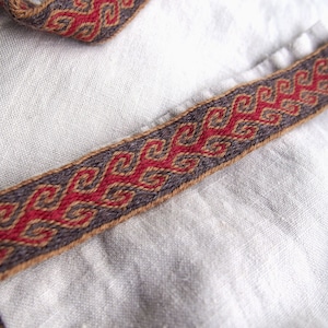 Tablet Woven Trim, Woolen Viking Belt, Tablet Weaving, Tablet Weave ...