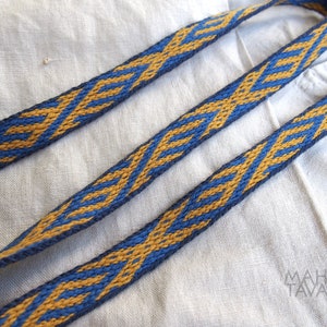 Tablet Woven Trim, Birka, Woolen Viking Trim, Tablet Weaving, Tablet ...