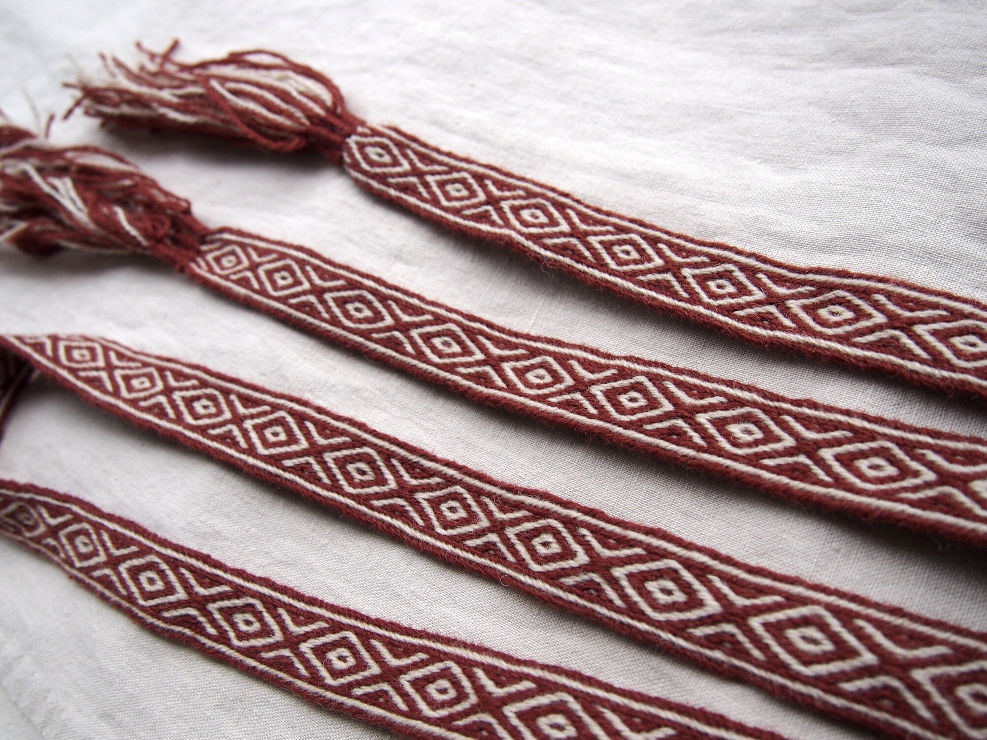 Tablet Woven Trim, Card Woven Viking Trim, Tablet Weaving, Tablet Weave ...
