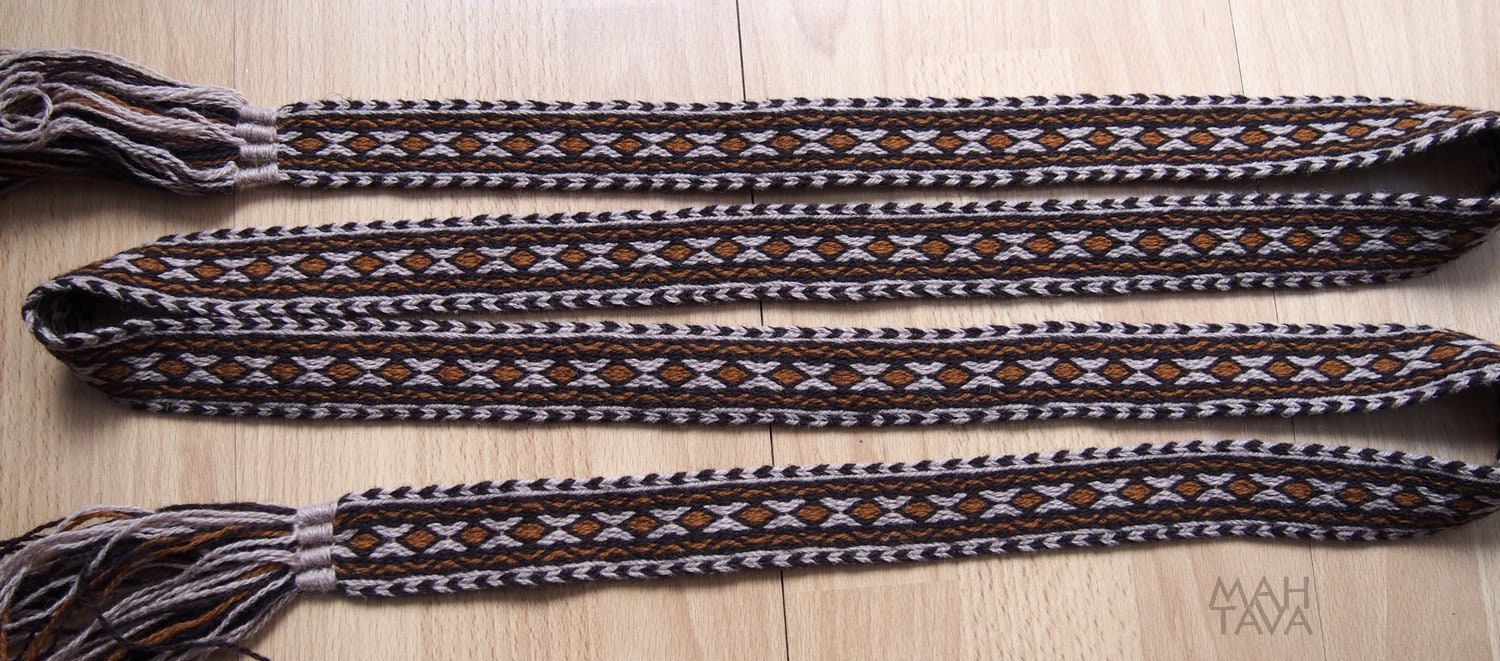 Tablet Woven Belt Card Woven Band Woven Braid Viking Belt - Etsy