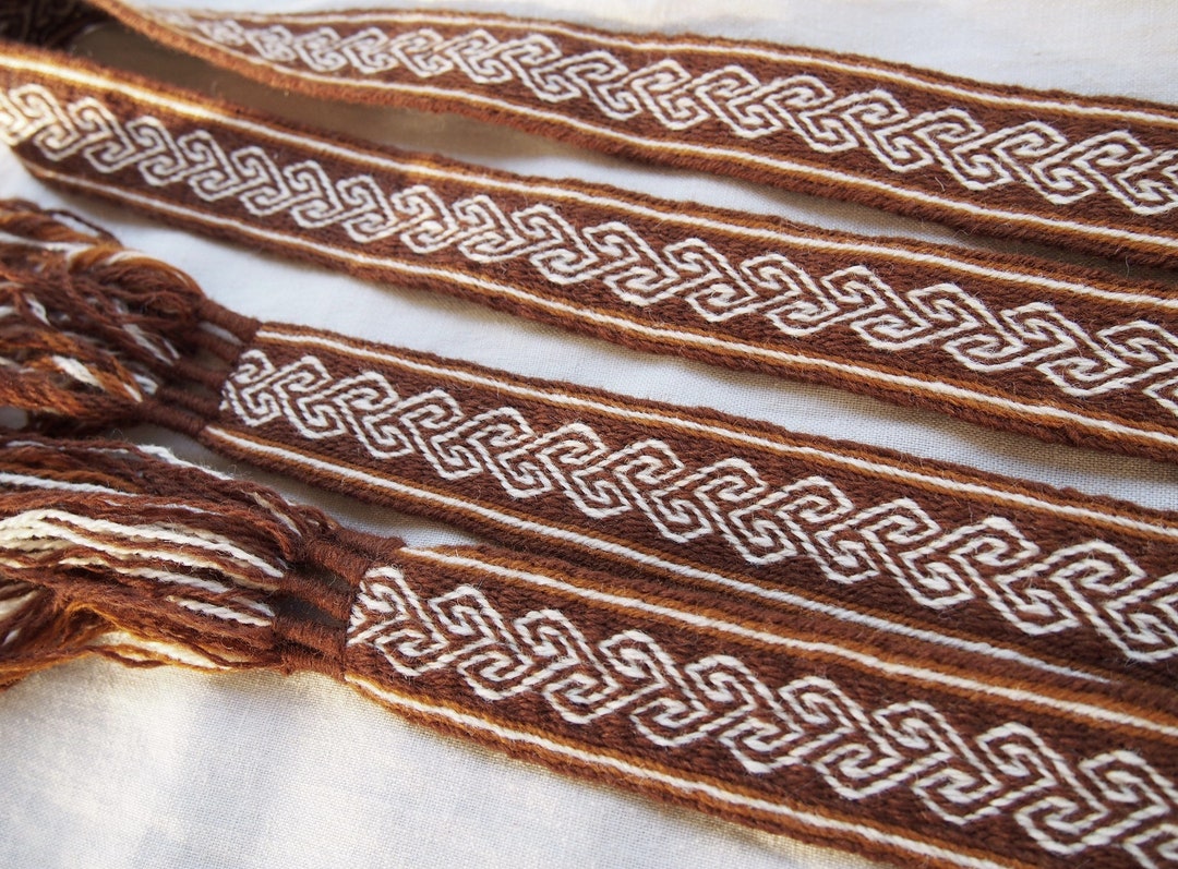 Tablet Woven Belt, Card Woven Braid, Viking Belt, Medieval Belt ...