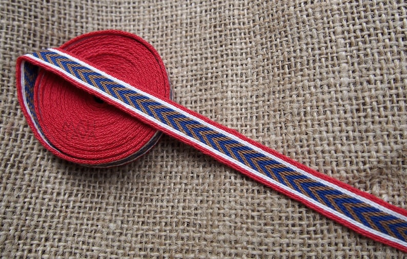 Tablet Woven Linen Trim, Viking Trim, Anglo-saxon Trim, Tablet Weave ...