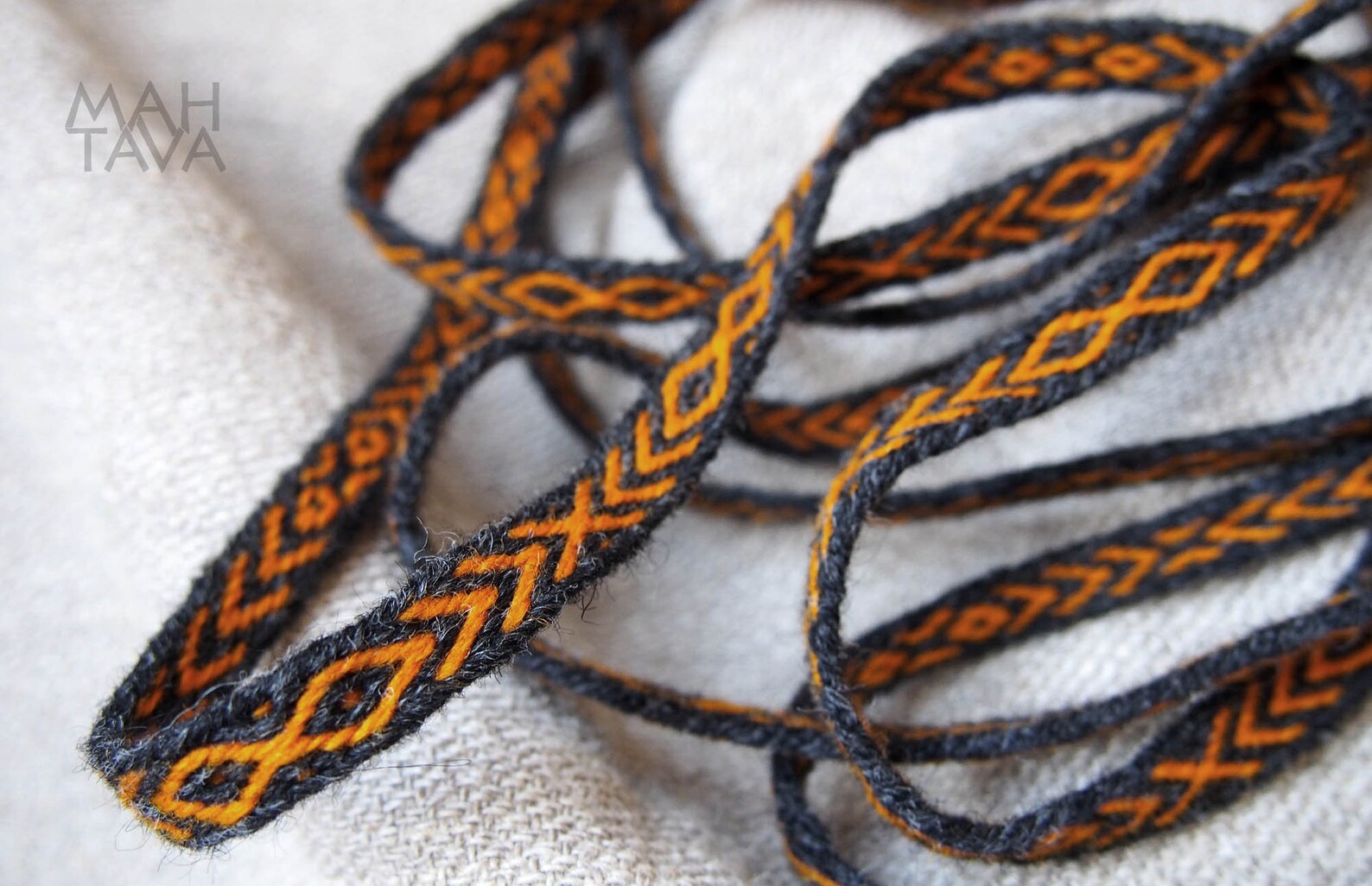 Kaupang Trim, MANY COLOR VARIANTS, Tablet Woven Viking Trim, Tablet ...