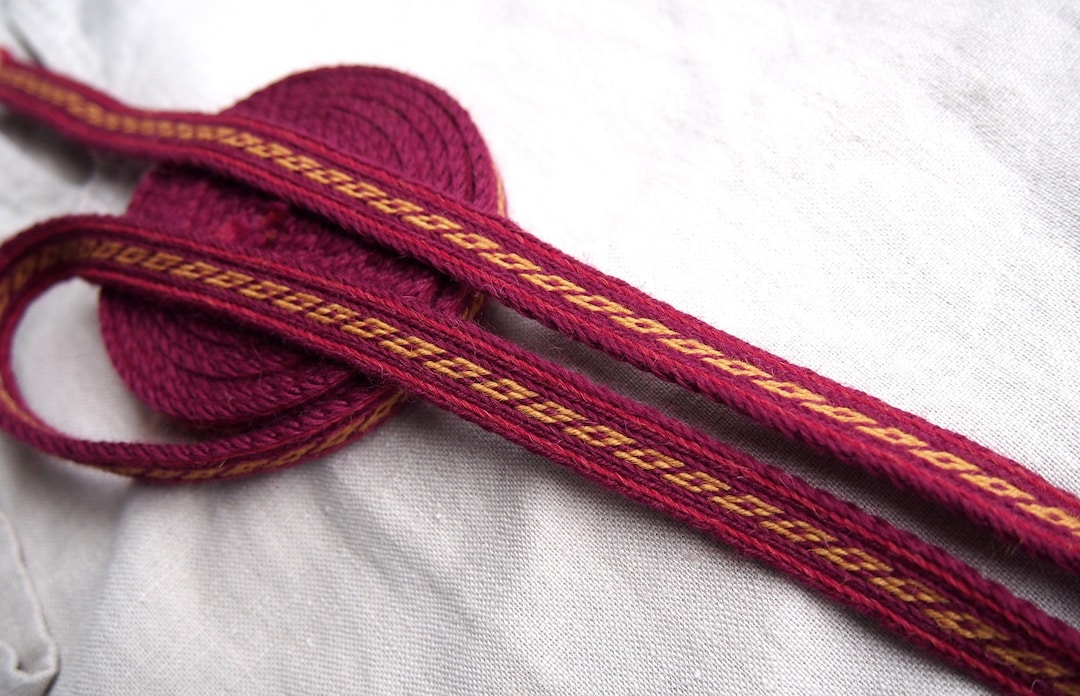 Oseberg Tablet Woven Trim, Card Woven, Width: 1/2", Viking Trim, Tablet ...