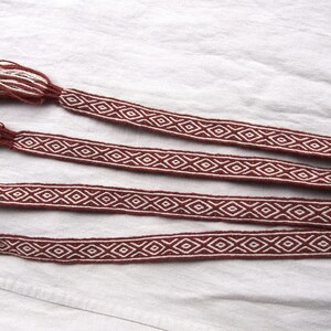 Tablet Woven Trim, Card Woven Viking Trim, Tablet Weaving, Tablet Weave ...
