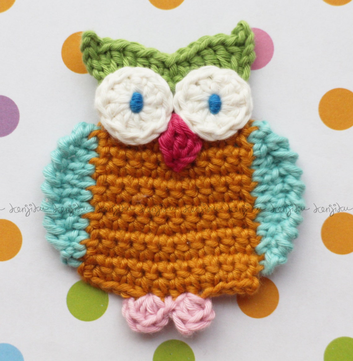 Owl Crochet Patternooakowl Applique DIY Owl Lover Owl - Etsy