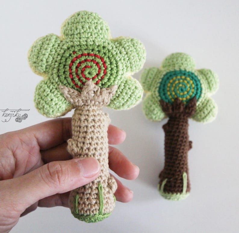 Tree Baby Rattle Amigurumi Pattern Tree Amigurumi Tree Baby - Etsy