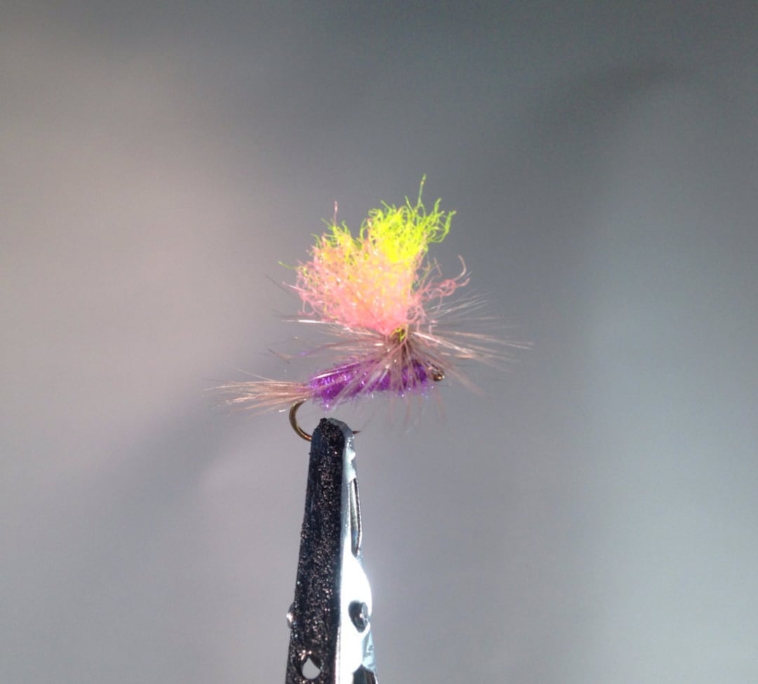 2 Blue Winged Olive Parachutes (purple) Flies for Fly Fishing (2 Sizes ...