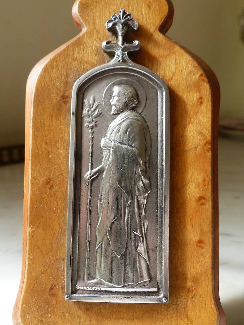 Christian metal art. Framed metal art. Religious frame. Saint | Etsy