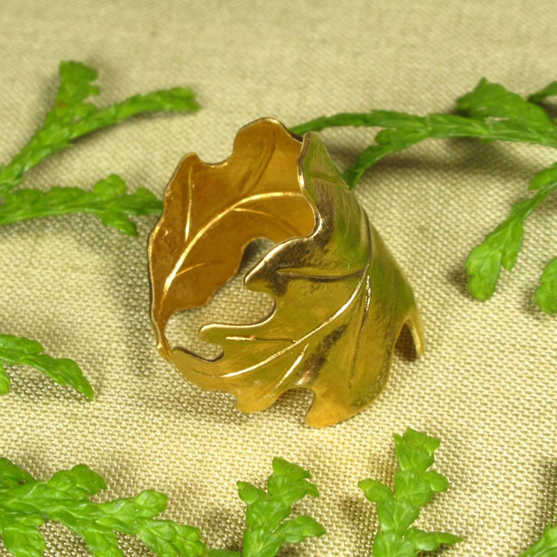Oak Leaf Ring - Etsy