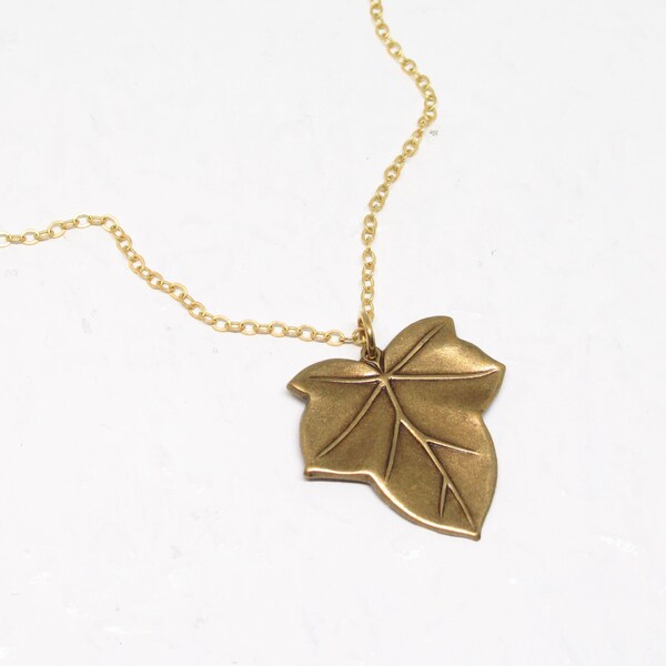 Ivy Leaf Necklace - Etsy
