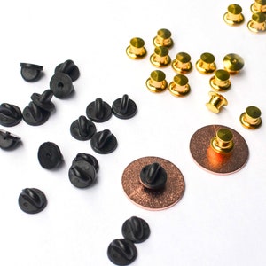 Secure Locking Pin Clasps (pack of 5) — Gold Deluxe Lock Clutch Extra ...