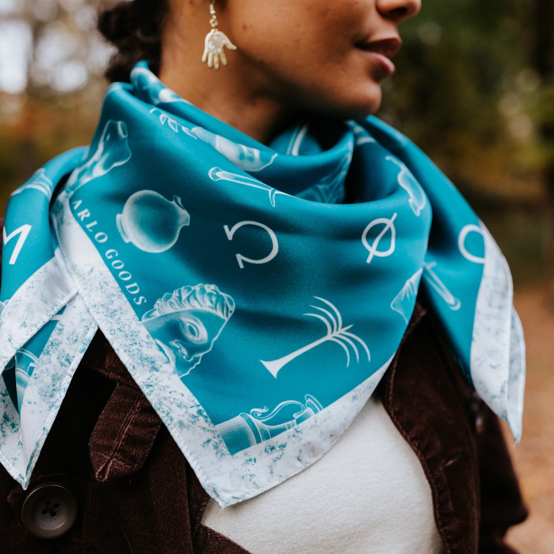 Athens Greece Silk Scarf (large) - Etsy