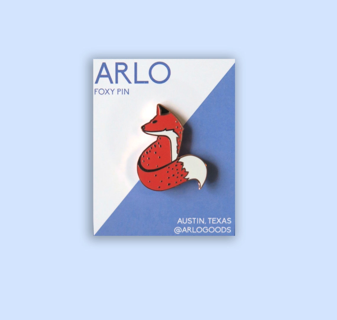 Red Fox Enamel Pin Anime Enamel Pin Needle Minder Hard Etsy