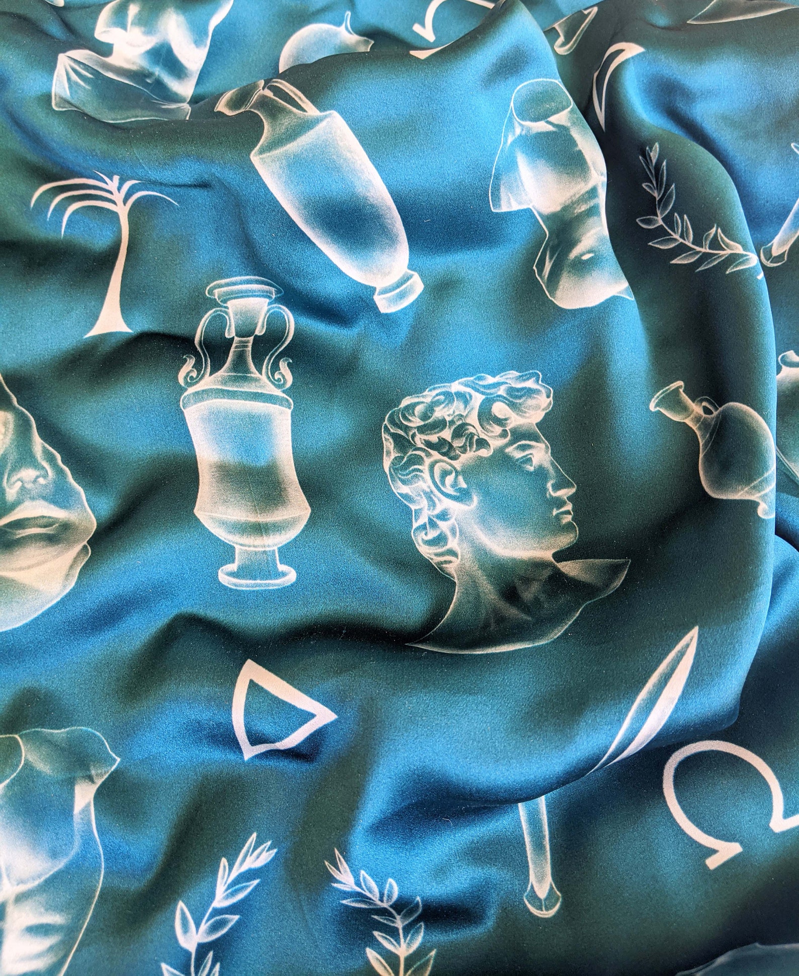 Athens Greece Silk Scarf (large) - Etsy