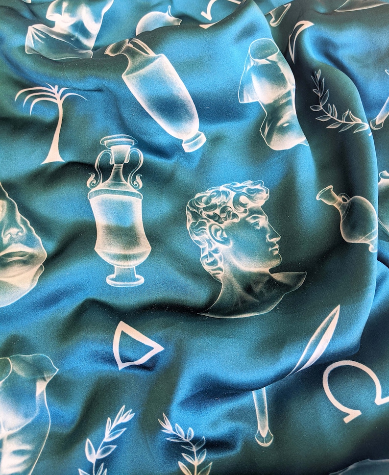Athens Greece Silk Scarf (large) - Etsy