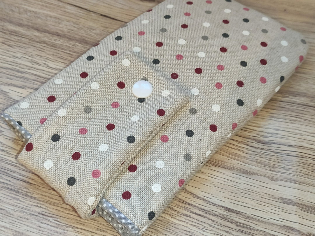 Dots Fabric Smartphone Pouch, Padded Phone Case, Phone Pouch, Fabric ...