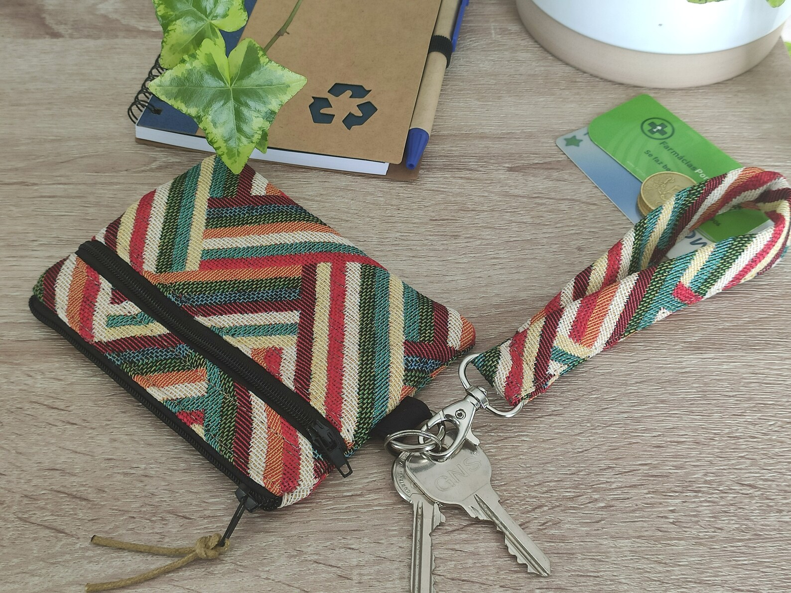 Fabric Coin Purse Vegan Small Zipper Wallet - Etsy