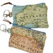 Mini Key Chain Zipper Wallet World Map Wallet, Small Change Bag, Coin ...