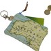 Mini Key Chain Zipper Wallet World Map Wallet, Small Change Bag, Coin ...