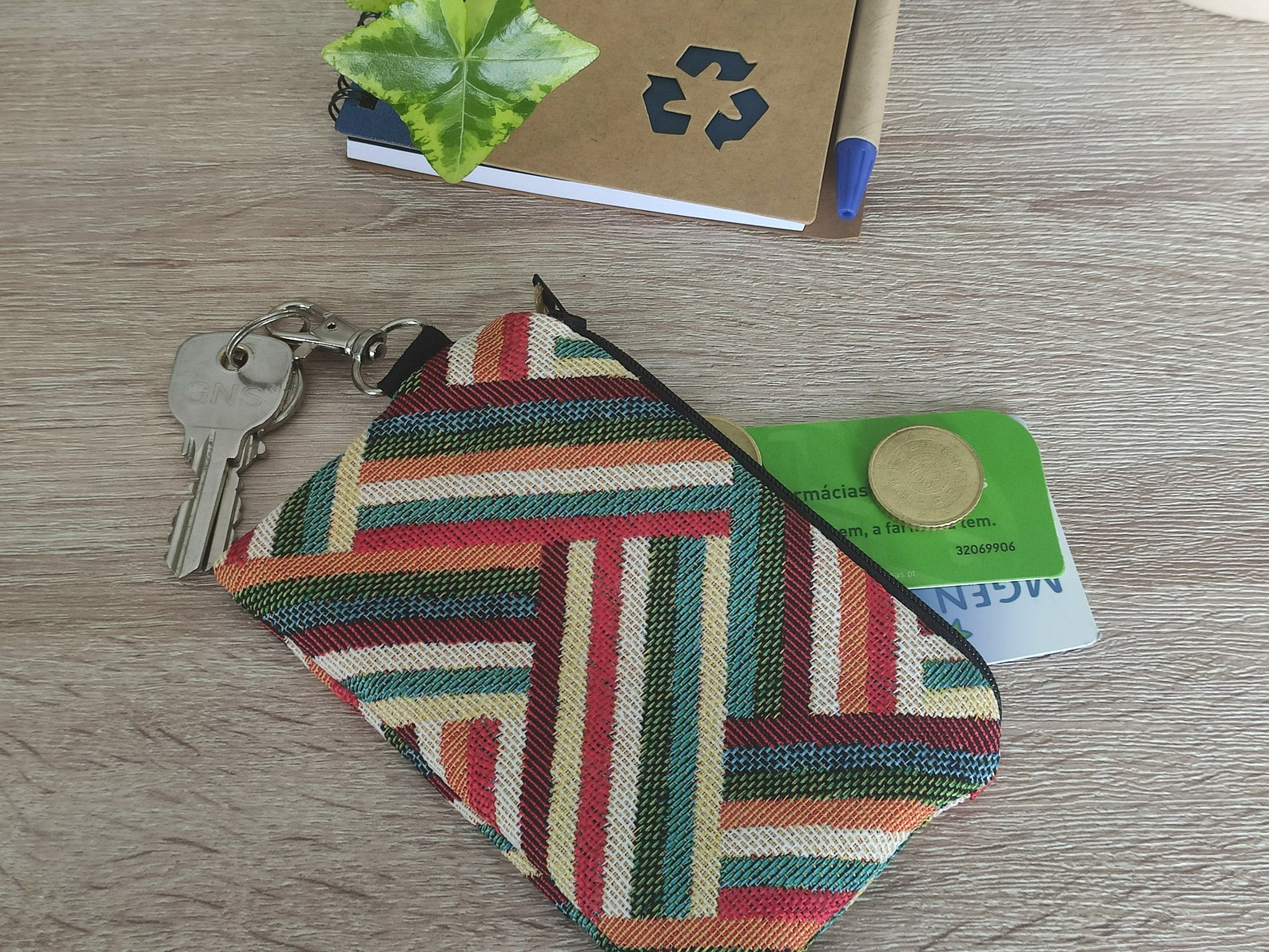 Fabric Coin Purse Vegan Small Zipper Wallet - Etsy