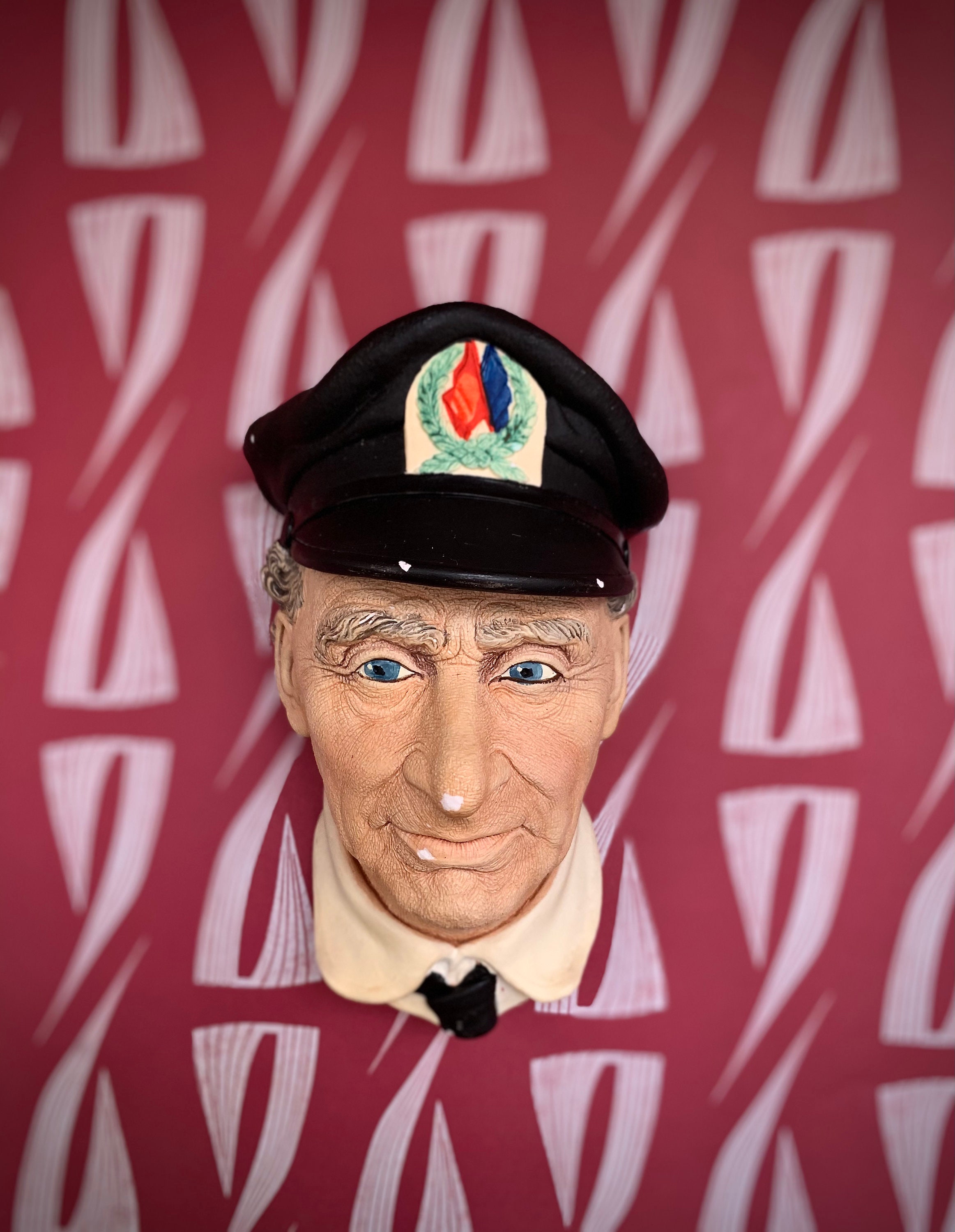 Bossons, Congleton 'sea Captain' Wall Mask Vintage 1972 Chalk Ware With ...