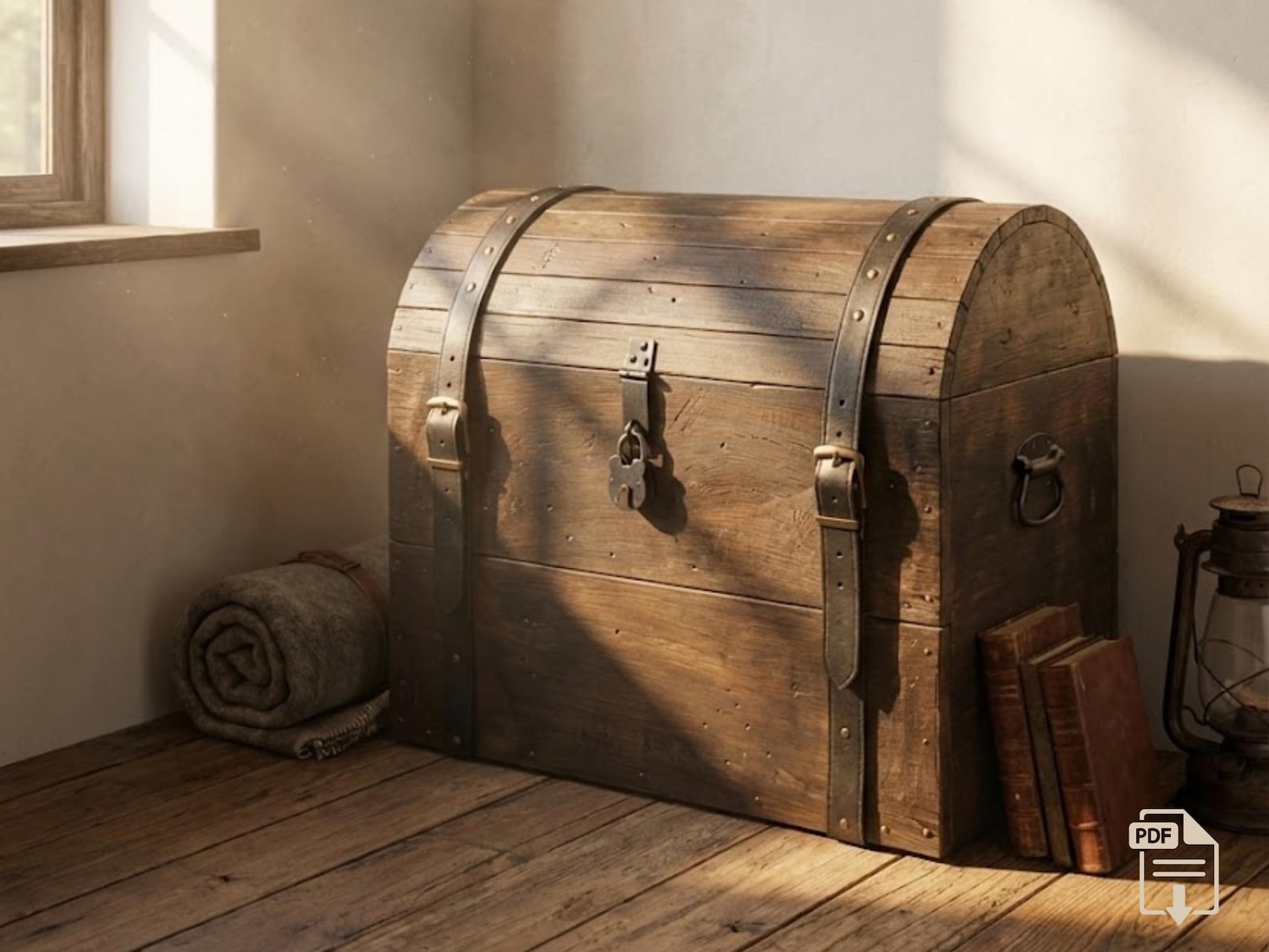 The Heritage Chest | DIY Woodworking Plans | Rustic Pirate Toy Box ...