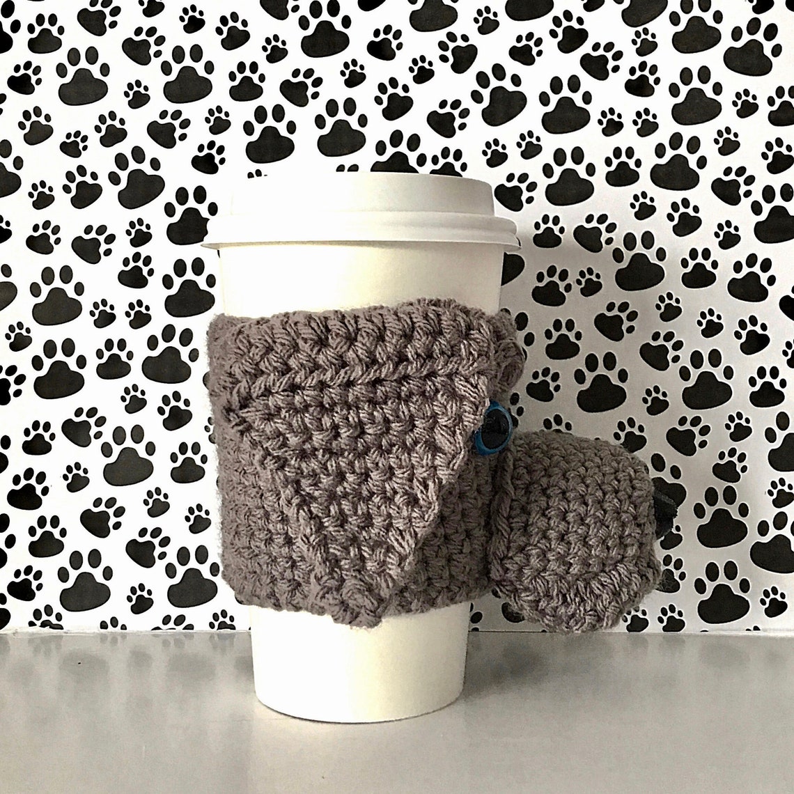Weimaraner Crochet Pattern Weimaraner Dog Cup Cozy Pattern - Etsy