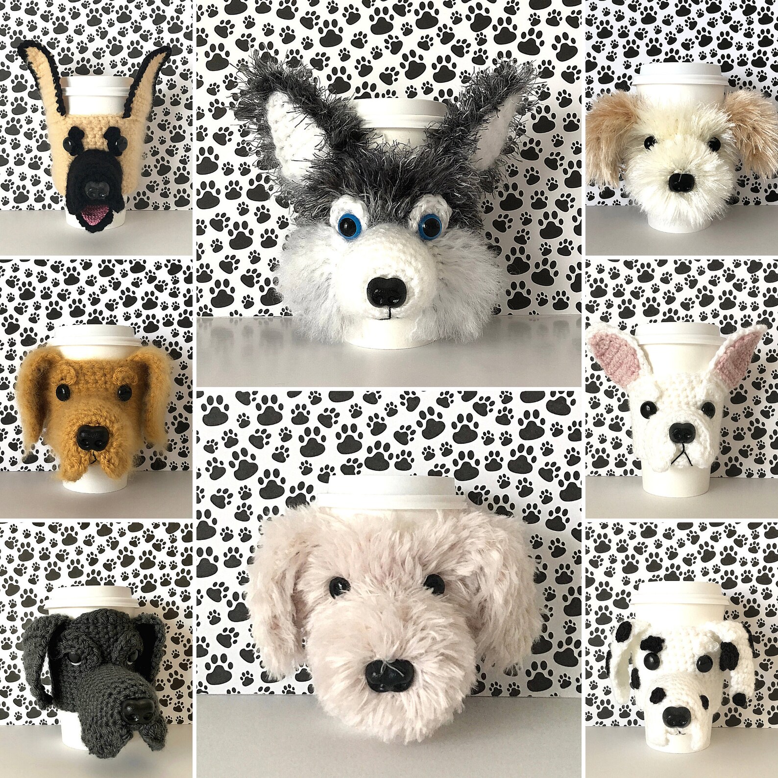 Amigurumi Dog Crochet Pattern Amigurumi Puppy Cup Cozy - Etsy