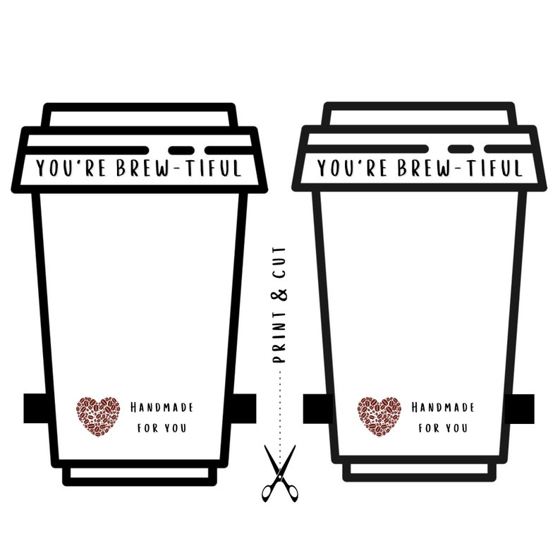 Coffee Cup Cozy Printable Cup Insert, Cozy Display Card, Cup Sleeve ...