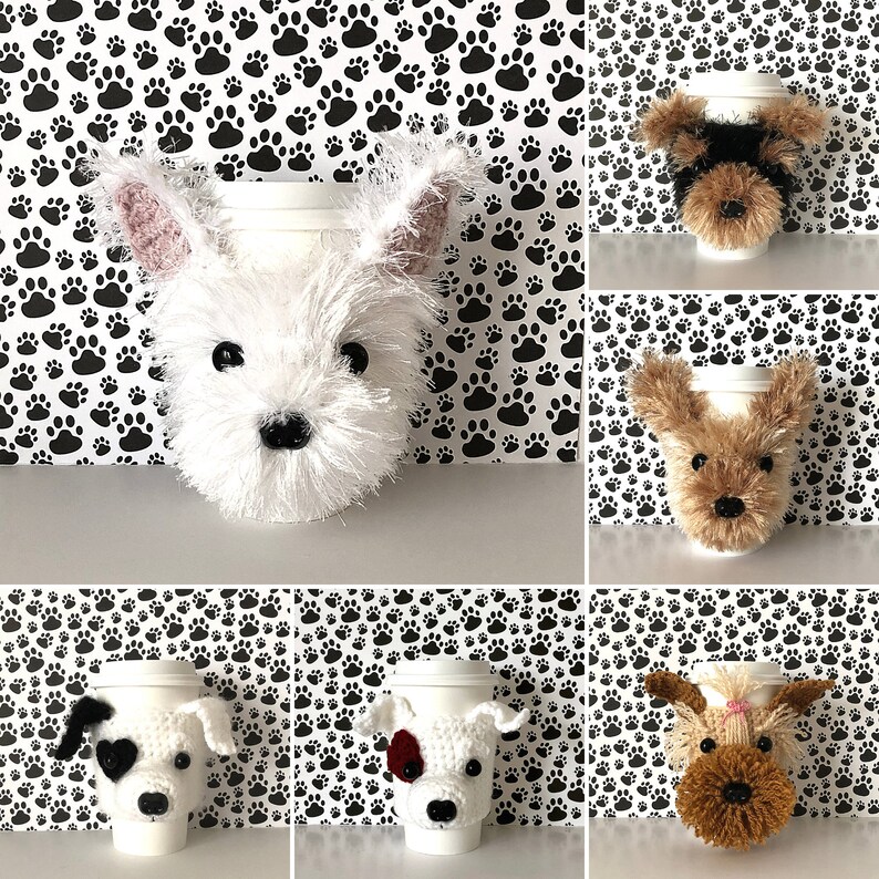 Amigurumi Dog Crochet Pattern Amigurumi Puppy Cup Cozy - Etsy