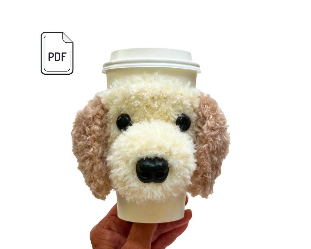 Cockapoo Crochet Pattern, Cockapoo Cup Cozy Pattern, Realistic Dog ...