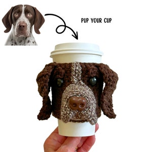 GSP Crochet Pattern: German Shorthaired Pointer Cup Cozy, Realistic Dog ...